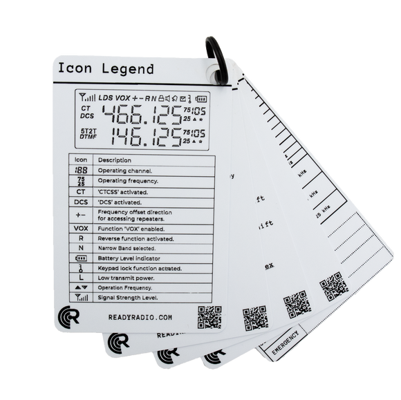 Ready Radio™ Programming Cards